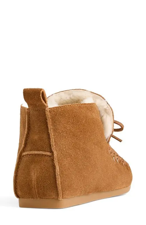 Madewell Shearling Meadow Moccasin Ankle Boot