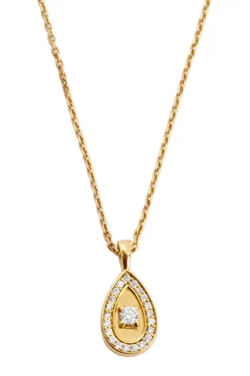 ZARUX Grace Teardrop Diamond Necklace