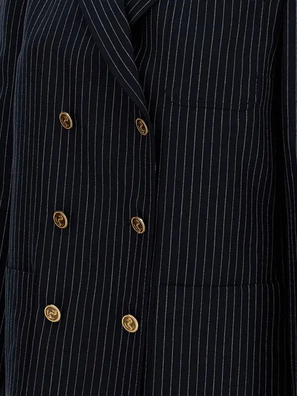 Thom Browne Double Breasted Pin Stripe Blazer