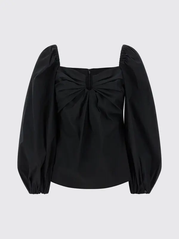 Carolina Herrera Gathered Front Puff Sleeve Top