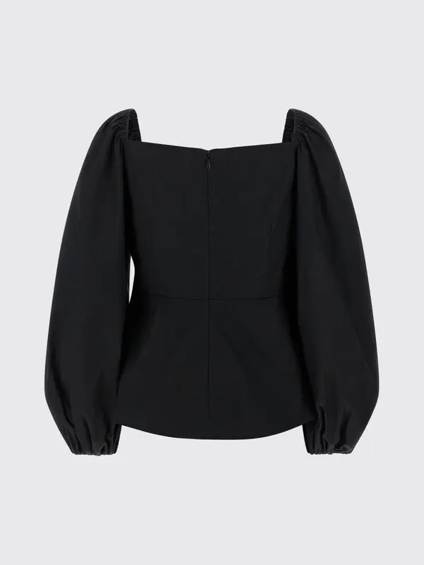 Carolina Herrera Gathered Front Puff Sleeve Top