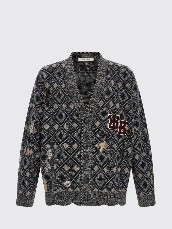 WALES BONNER Argyle Knit Cardigan - Multicolor