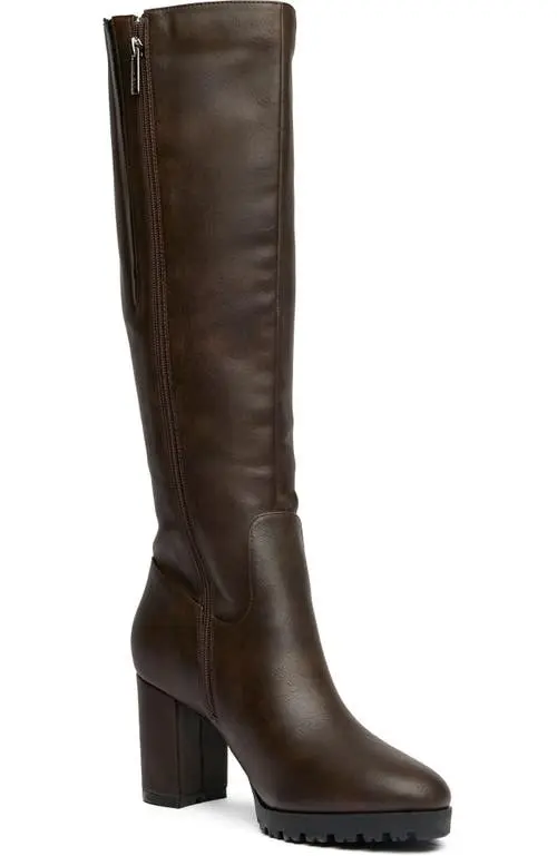 V.GAN LONDON Edam Knee High Boots - Brown