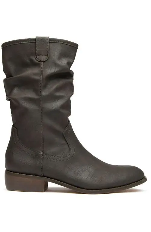 V.GAN LONDON Prune Mid-calf Boots - Brown
