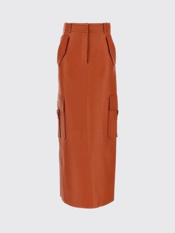 Zimmermann Leather Cargo Skirt