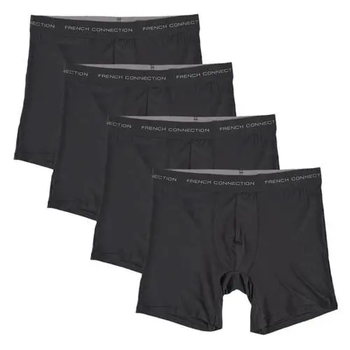 French Connection 4-pack Boxer Brief - Black