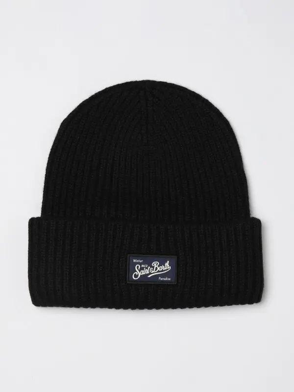 MC2 SAINT BARTH Ribbed Beanie - Black