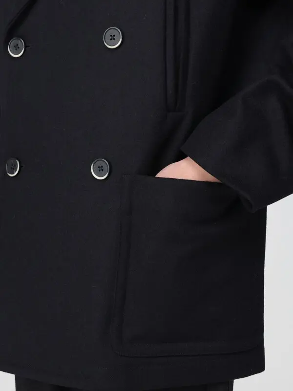 Barena Venezia Double Breasted Coat - Black