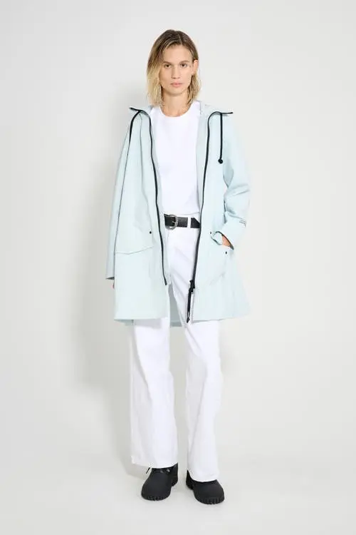 Stutterheim Mosebacke Patch Raincoat - Frost Grey