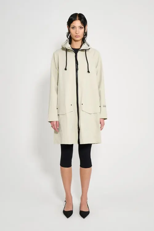 Stutterheim Mosebacke Patch Matte Raincoat - Pelican
