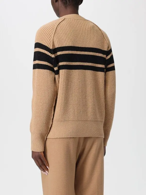 ERMANNO FIRENZE Striped Ribbed Knit Sweater