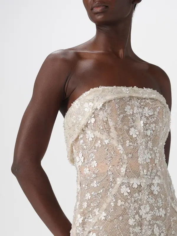 GENNY Embellished Strapless Gown