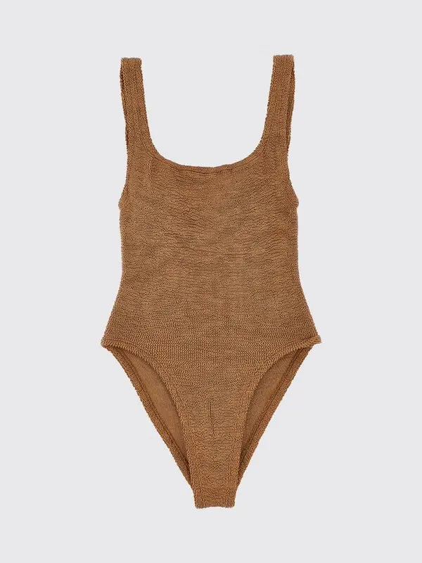 Hunza G One-piece Swimsuit - Brown
