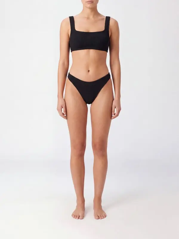 Hunza G Square Neck Bikini - Black
