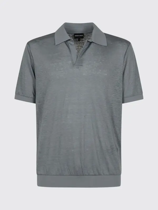 Giorgio Armani Polo Shirt - Gnawed Blue