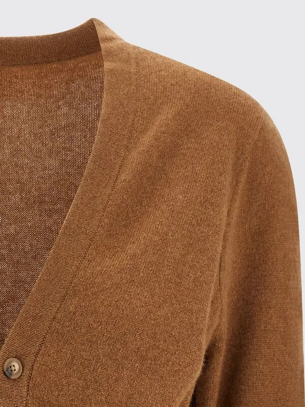 R13 Ribbed Knit Cardigan - Brown