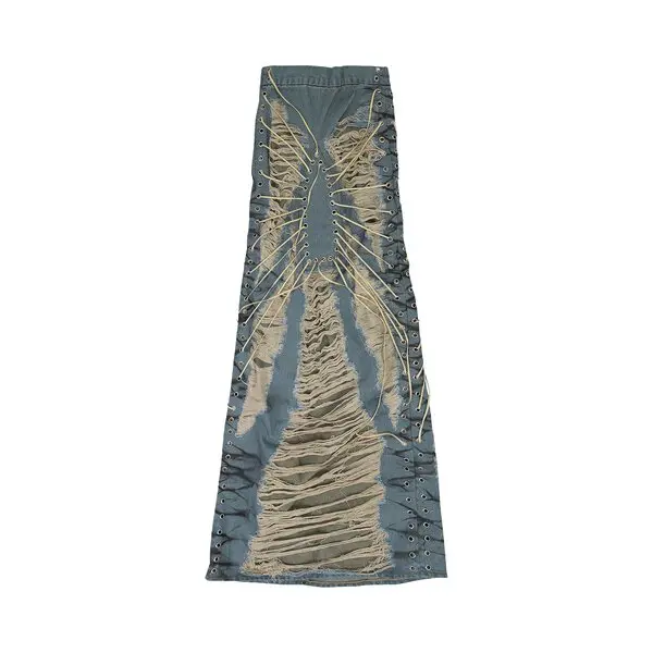 WHO DECIDES WAR BY EV BRAVADO Laced Window Maxi Skirt