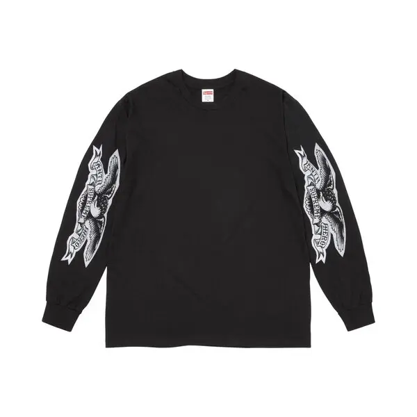 Supreme X Antihero Eagle Long-sleeve Tee - Black