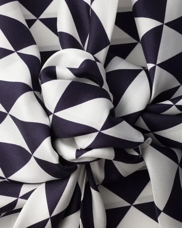Prada Printed Silk Twill Halter Top