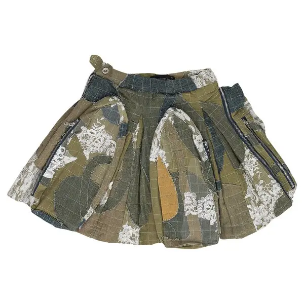 WHO DECIDES WAR Window Pocket Cargo Maxi Skirt