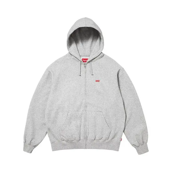 Supreme Small Box Zip Up Hoodie - Grey