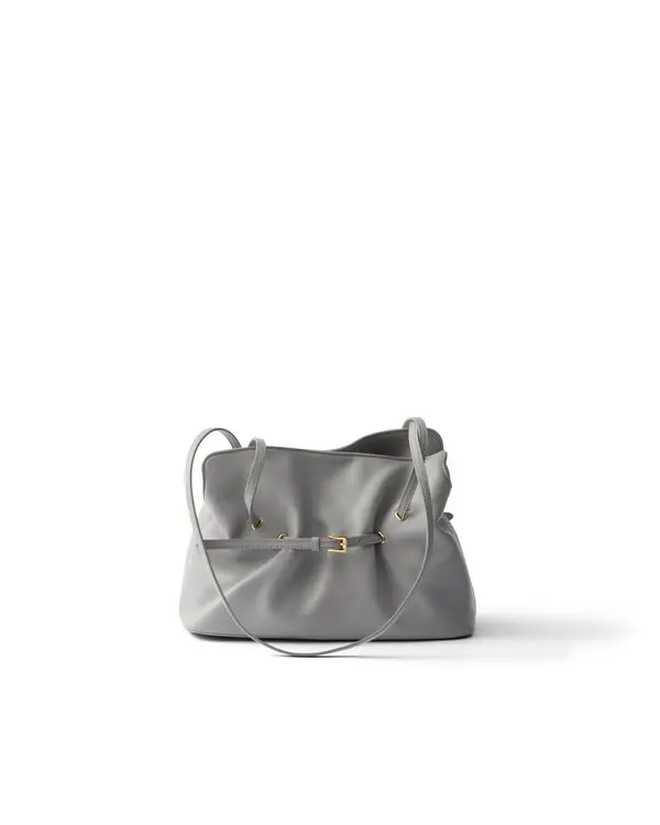 Prada Small Nappa Leather Bag - Granite Gray