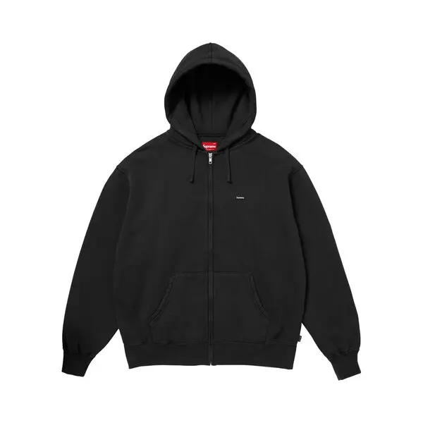 Supreme Small Box Zip Up Hoodie - Black