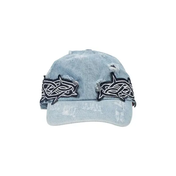 WHO DECIDES WAR BY EV BRAVADO Thorned Baseball Cap - Blue