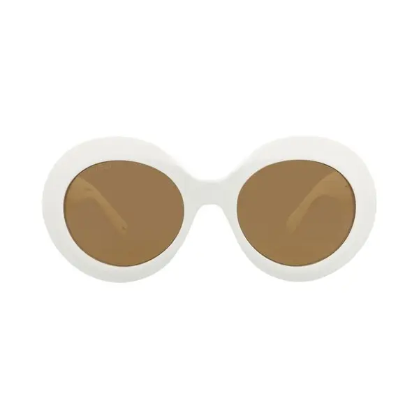 Gucci Round-frame Recycled Acetate Sunglasses - White
