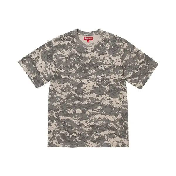 Supreme Short-sleeve Pocket Tee In Digi Camo