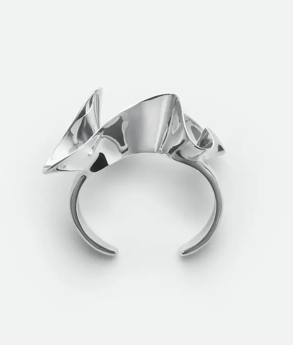 Bottega Veneta Anemone Cuff Bracelet - Silver