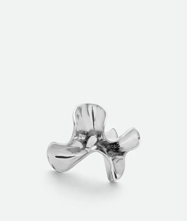 Bottega Veneta Anemone Ring - Silver