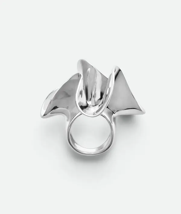 Bottega Veneta Anemone Ring - Silver