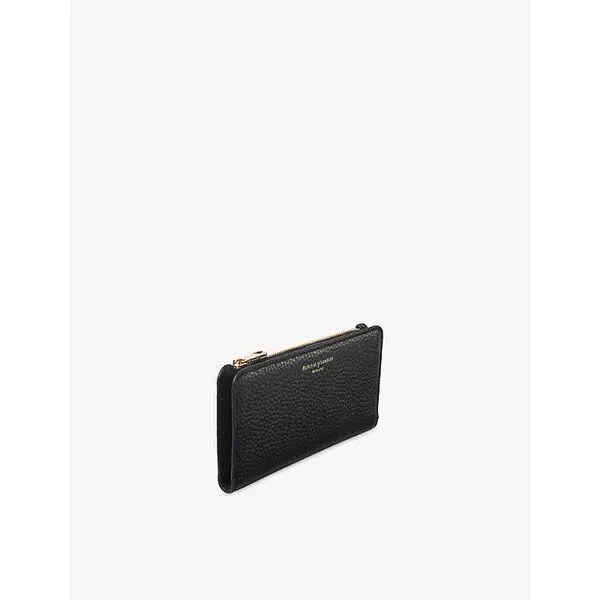 ASPINAL OF LONDON Mayfair Large Leather Purse - Black
