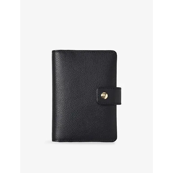 ASPINAL OF LONDON Duo Leather Passport Cover - Black