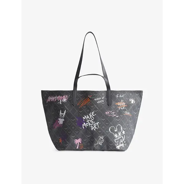 Zadig&Voltaire Z Shopper Xl Coated-canvas Tote Bag - Road
