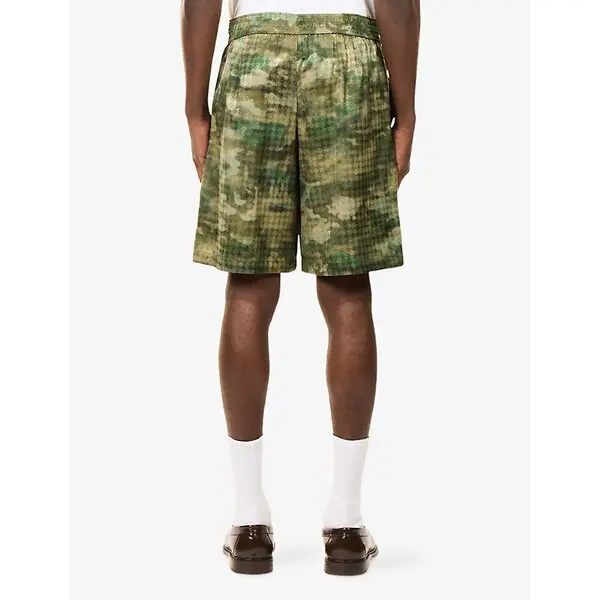 Amiri Camouflage Woven Shorts