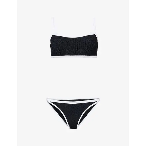 Hunza G Tyler Bikini Set - Black/white