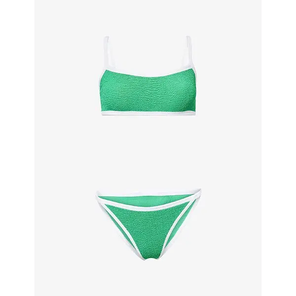 Hunza G Tyler Bikini Set - Emerald/white