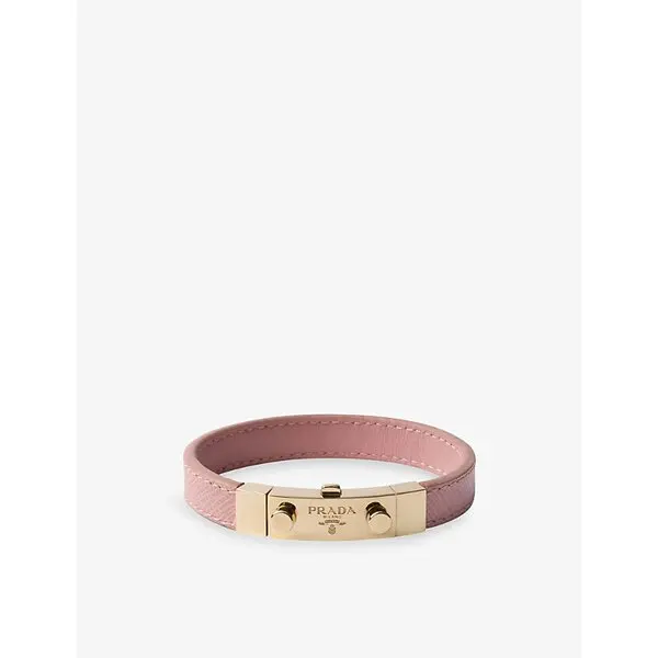 Prada Saffiano Leather Bracelet - Pink