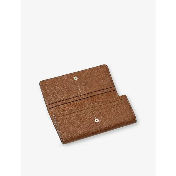 ASPINAL OF LONDON Essential Logo-embossed Leather Purse - Tan