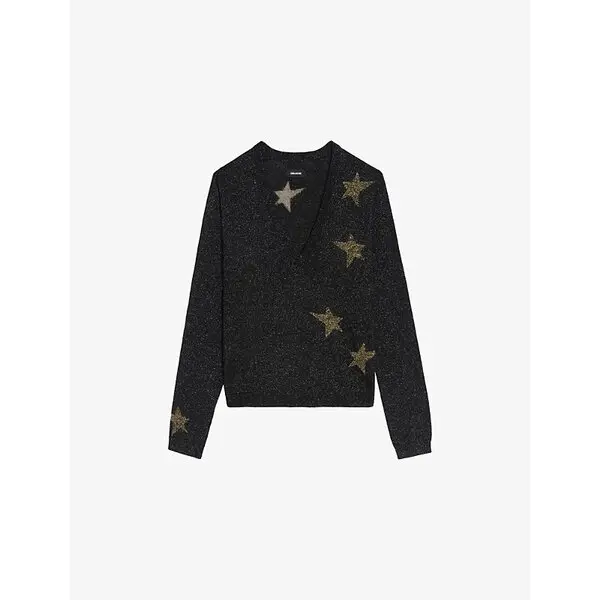 Zadig&Voltaire Star-pattern Wool-blend Jumper