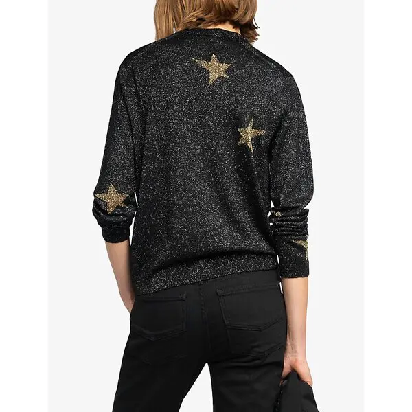 Zadig&Voltaire Star-pattern Wool-blend Jumper