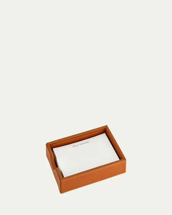 GRAPHIC IMAGE Leather Memo Tray With 25 "hello Sunshine" Note Cards