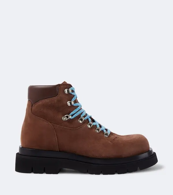 Bottega Veneta Lug Suede Ankle Boots