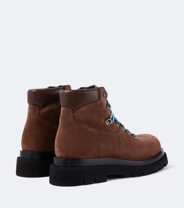 Bottega Veneta Lug Suede Ankle Boots