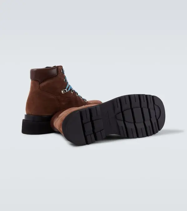 Bottega Veneta Lug Suede Ankle Boots