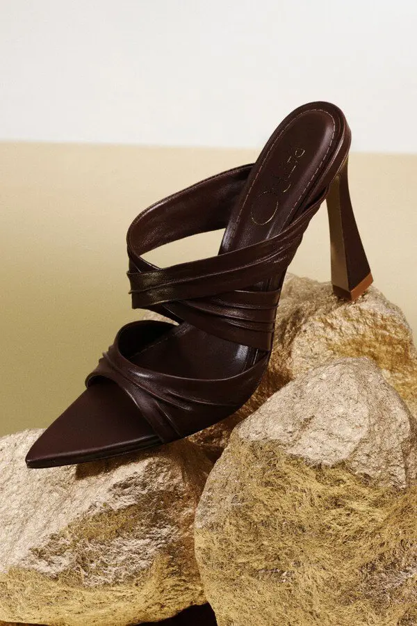 PatBO Bibi Pointed-leaf Sandal - Brown