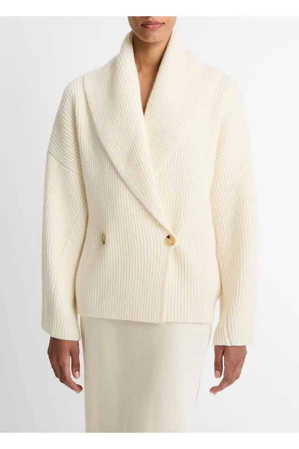 Vince Wool-blend Draped Sweater Coat