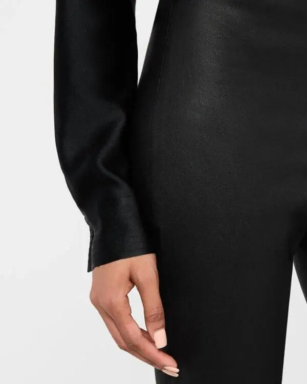 Vince Slim Cropped Leather Pants